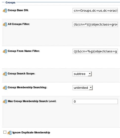 configuring external oid ldap for weblogic iam consultant