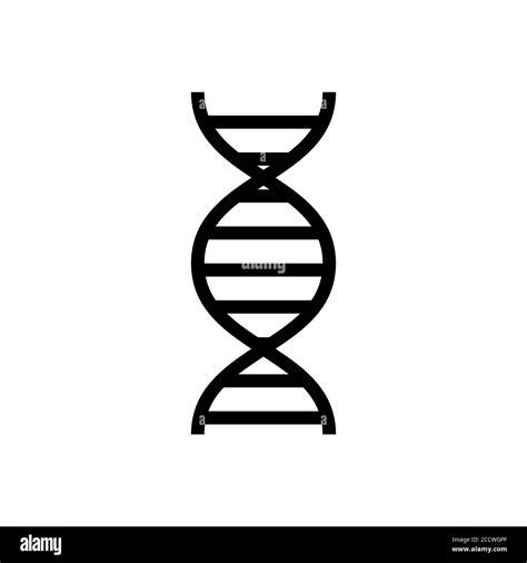 Molecule Dna Symbol Line Icon Vector Illustration Stock Vector Image