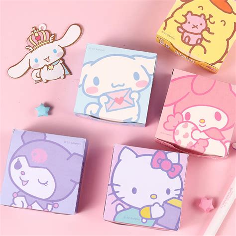 Sanrio Memo Pad Cube 250 Sheets Kawaiienvy Kawaiienvy
