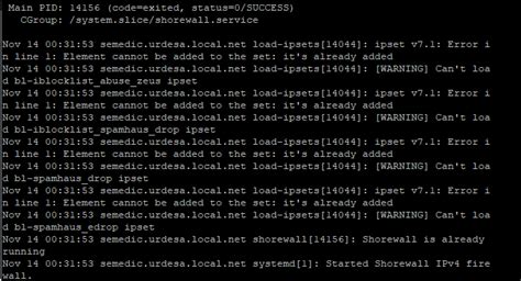Firewall Service Wont Start Support Nethserver Community