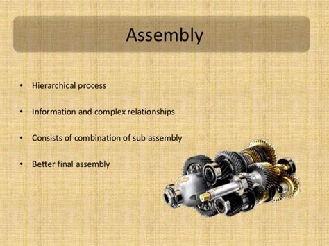 Sub Assemblies