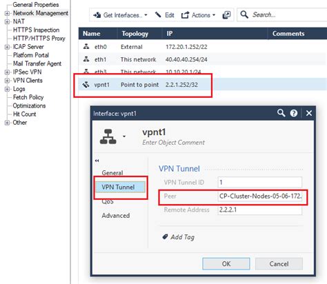 incorrect info for vpn tunnel interface on gateway check point