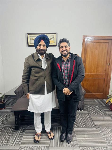 Congratulating S Manjinder Singh Sirsa For Becoming A Cabinet Minister