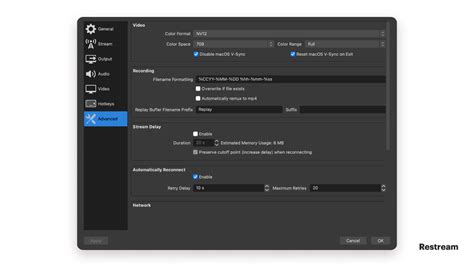 Recording Videos With OBS Studio Restream Integrations