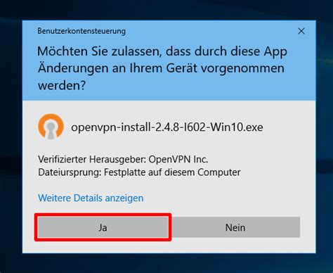 OpenVPN Installieren Win10