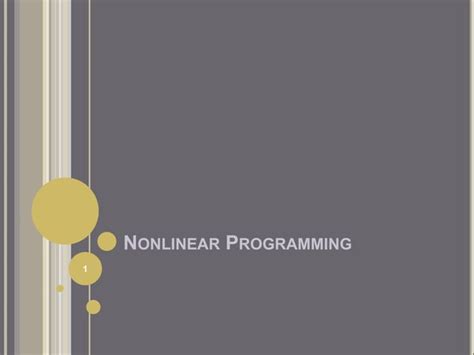 Nonlinear Programming 2013 Pptx