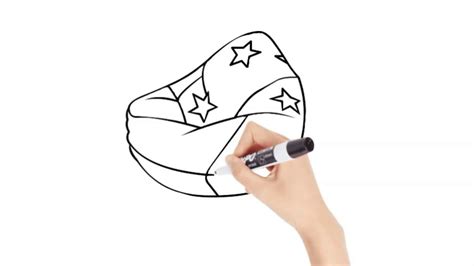 How To Draw A Bean Bag Chair Easy At Edward Mozingo Blog