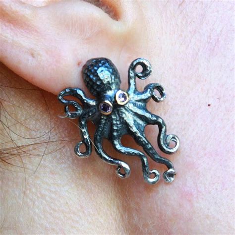 Octopus Earrings Etsy