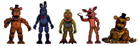Fnaf 2 Unwithered Animatronics By Will220 On Deviantart