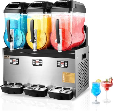 Vevor Commercial Slushy Machine Triple Tank Ab 117199