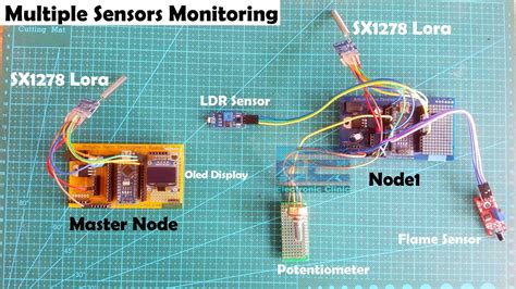 Multiple Sensors Monitoring With Arduino Lora Nodes Sx1278 Lora