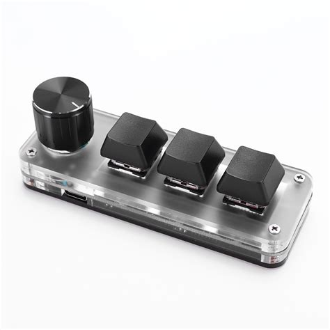 Red Switch RGB Macro Custom Gaming Keyboard Knob Key Knob Keys Programmable Hotswap