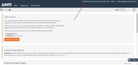 How To Install WHM And CPanel On Ubuntu LTS Linux
