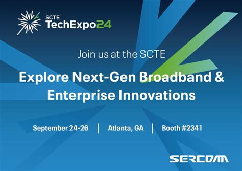 Sercomm Scte Techexpo Docsis Fttp Pon Ipstreamer Wifi7 Fwa Amplifier Enterpriseap