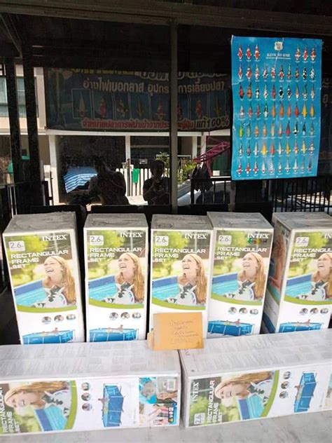 บ่อผ้าใบโครงเหล็ก ยี่ห้อ Intex แข็งแรง ทนทาน มี 4ขนาด นะครับ ขนาด 220x150x60 Cm ราคา บาท