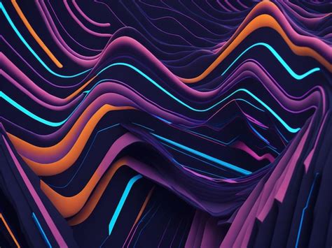 Premium Ai Image Abstract Background With Wavy Lines 3d Rendering 3d Illustration
