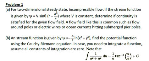 solved for two dimensional steady state incompressible