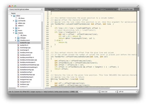 GitHub Edbee Edbee Text Editor And C Editor Component For Qt Multi Caret Textmate Grammar