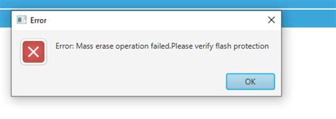 Solved Error During Flashing Stm32wb5mmgh6u With Cubeprog Stmicroelectronics Community