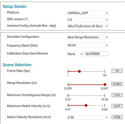 IWR AOPEVM OOB Demo Is It Possible To Set The Maximum Unambiguous Range Smaller Than M