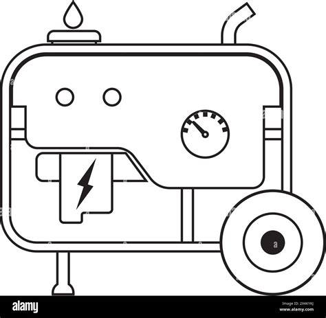 Electric Generator Icon Vector Illustration Design Stock Vector Image