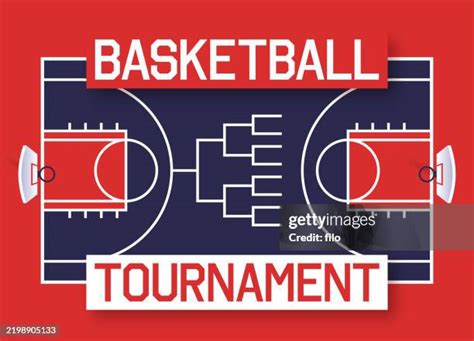Basketball Tournament Bracket Court Background High Res Vector Graphic