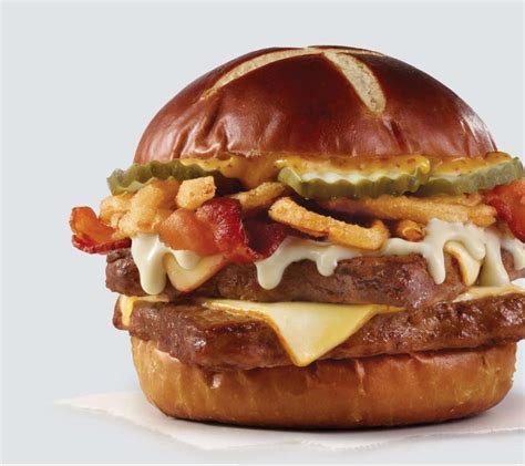 Wendys Double Pretzel Bacon Pub Cheeseburger Nutrition Facts
