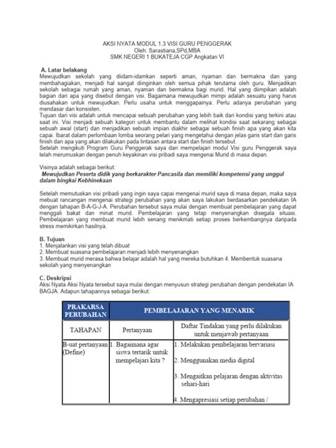 Aksi Nyata Modul 13 Pdf