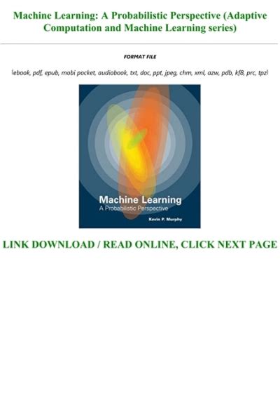 Free Download Machine Learning A Probabilistic Perspective Adaptive