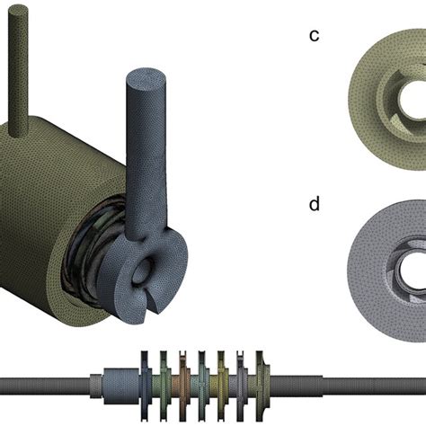 Fluid Domain And Solid Domain Meshing A Fluid Domain B Solid