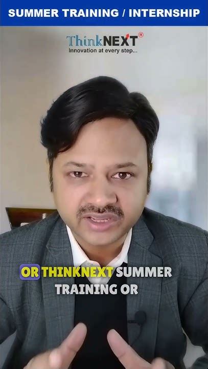 Apply For Summer Traininginternship Thinknext Technologies Private Limited Youtube