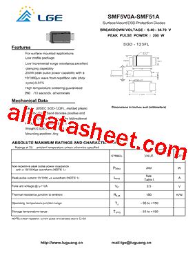 SMF A Datasheet PDF Shenzhen Luguang Electronic Technology Co Ltd