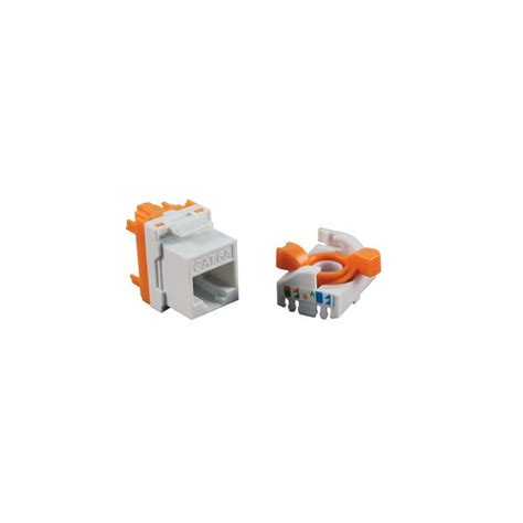 Conector Hembra Rj45 Cat6 Utp Tooless Rotary 180º Cromad Ofipapel