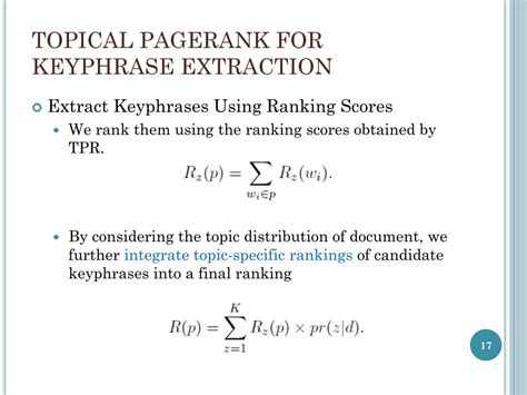 Ppt Automatic Keyphrase Extraction Via Topic Decomposition Powerpoint