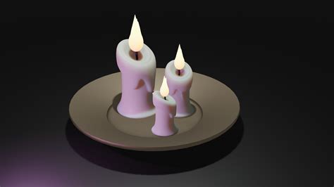 3d Model Candle 3d Object Animation Turbosquid 2027810