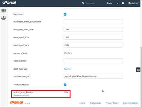 How To Increase Maximum Upload File Size Via Cpanel Yegara Host Guide