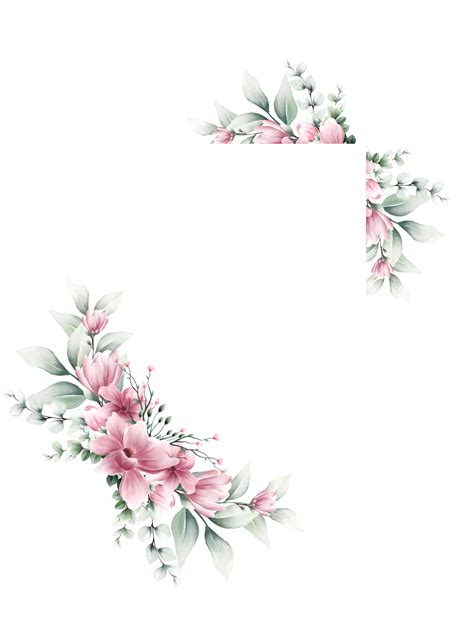 Watercolor Flower Frame 11791946 Png