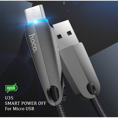 ใหม่ สายชาร์จตัดไฟ Micro Usb ชาร์จเร็ว 24a ชาร์จปลอดภัยตัดไฟเมื่อ