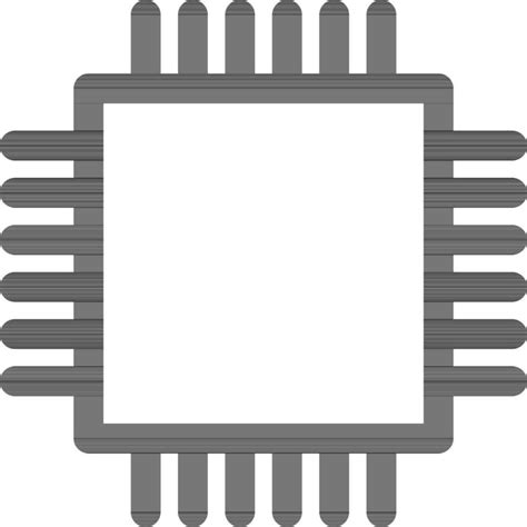 Line Art Illustration Of Microchip Icon 24368218 Vector Art At Vecteezy