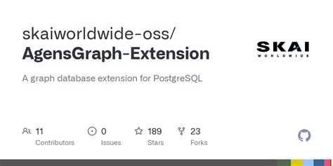 Github Skaiworldwide Ossagensgraph Extension A Graph Database