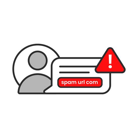 Dangerous Link Do Not Tap Malicious Link Message Or Chat Concept Illustration Flat Design