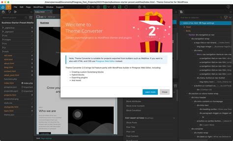 Sneak Peek At The Upcoming Pinegrow Plugin For Wordpress Announcements Pinegrow Community Forum