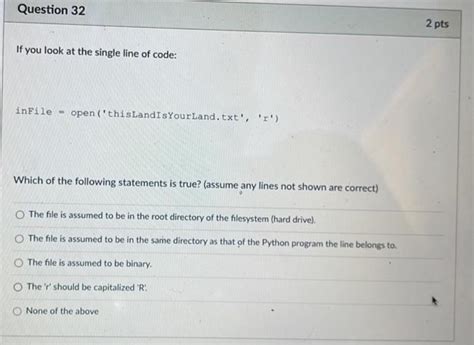 Solved If You Look At The Single Line Of Code Infile Open