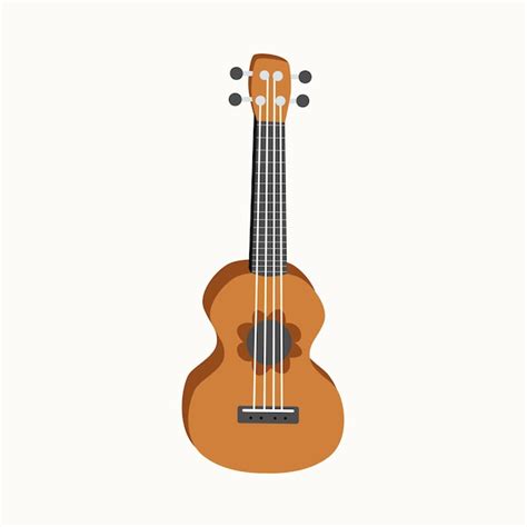Premium Vector Ukulele Flat Design Illustration On Background