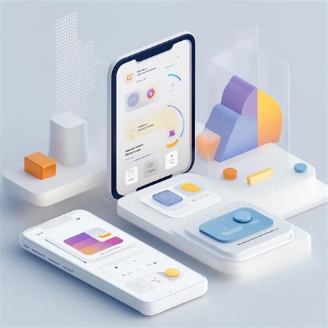 A Visual Of A Mobile Apps Interactive Prototype With Clickable Elements