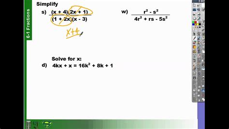 6 1 How To Simplify Polynomial Fractions Example 3 Youtube