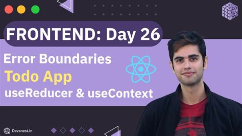 Day 26 Frontend Error Boundaries Todo App With Usereducer Hook