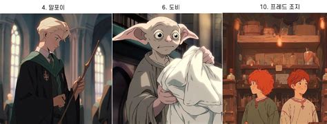 이슈 유머 Ai가 지브리 그림체로 그린 해리포터
