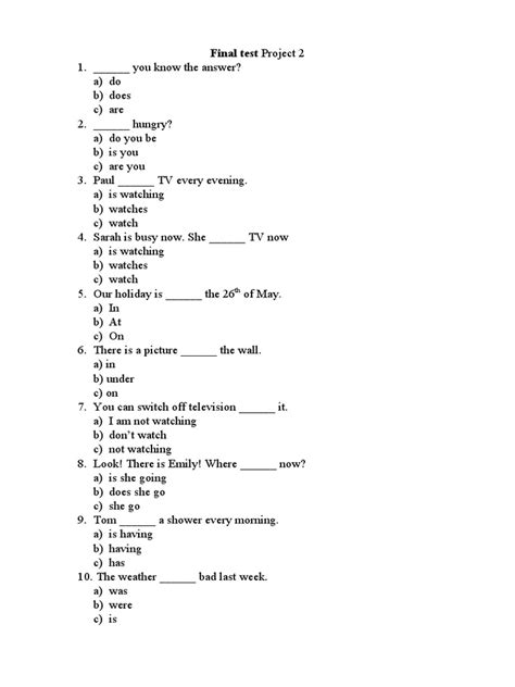 final test project 2 pdf