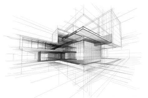 Modern Architecture Building Construction Perspective Design Building